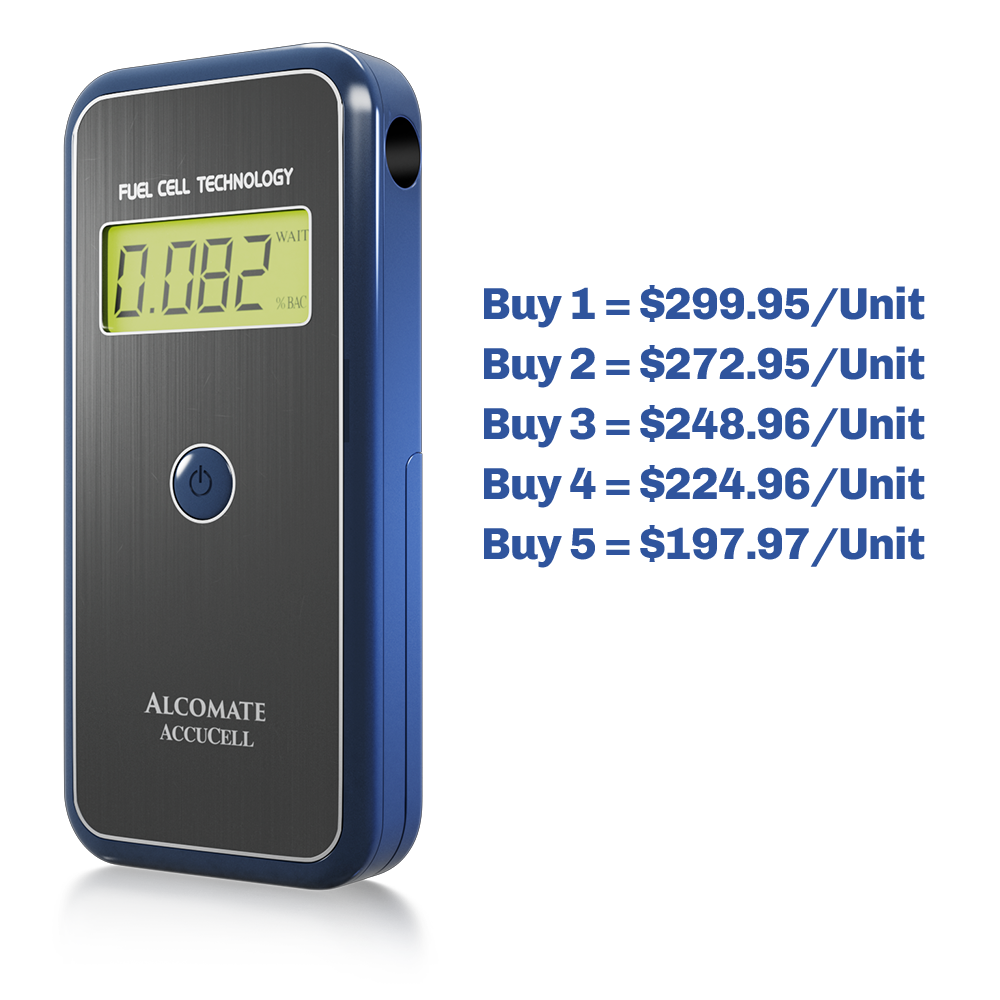 AlcoMate AccuCell (Model AL9000) Breathalyzer